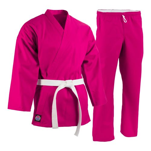 ProForce® Karate Uniform (Elastic Drawstring w/Free Belt) 6 oz. 55/45 ...
